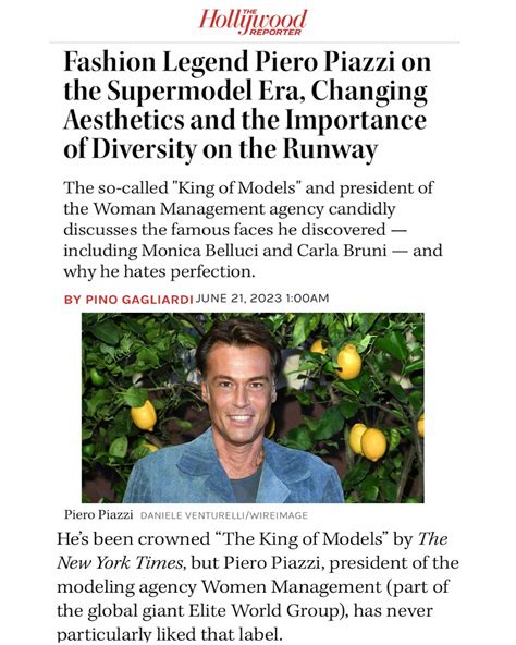Piero Piazzi On Linkedin So Honored And Pleased To Be Featured On The Hollywood Reporter Usa With