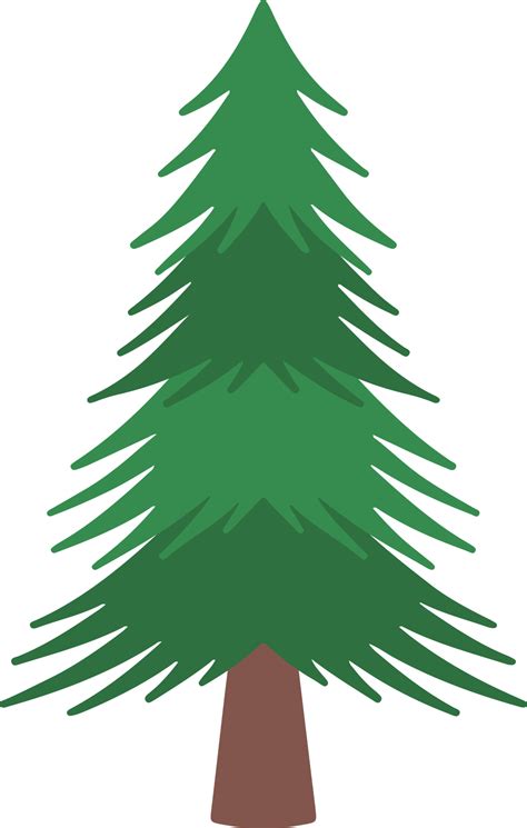 Watercolor Winter Pine Tree 13363422 Png