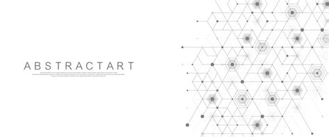 Technology Abstract Lines And Dots Connect Vector Image