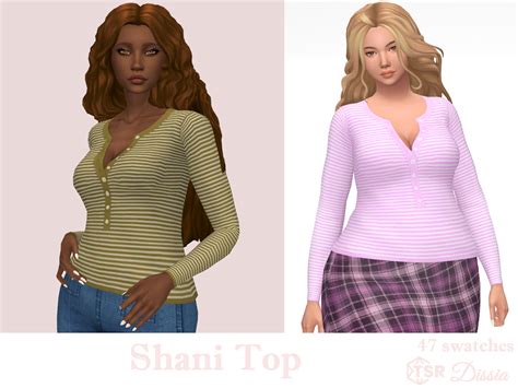 shani top 47 swatches base game compatibile custom thumbnail get it from tsr shani top
