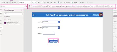 Json Displaying Response From Flow Connected To Power App Variable