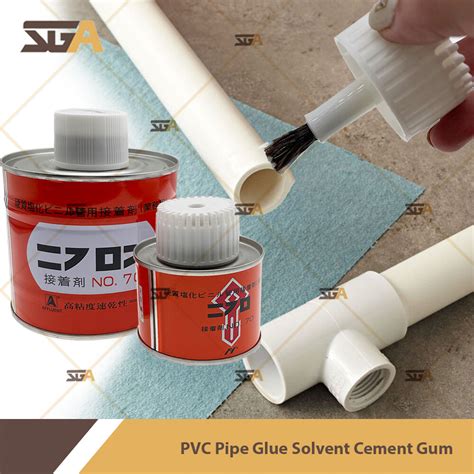 Japan No70 Pvc Pipe Glue Solvent Cement Gum With Brush High Viscosity