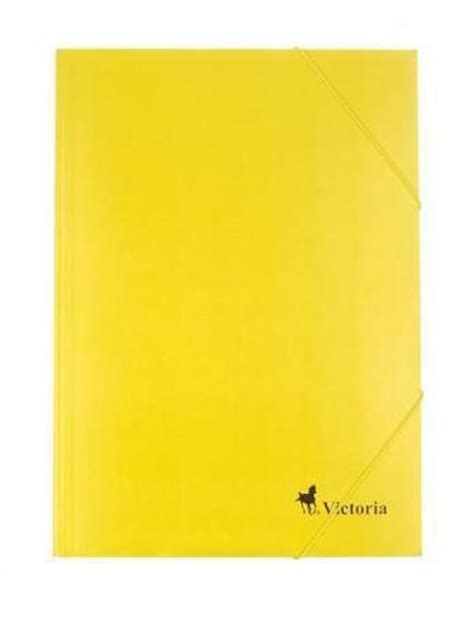 Папка картонена с ластик жълта Офис България Удобство за Вашия Бизнес