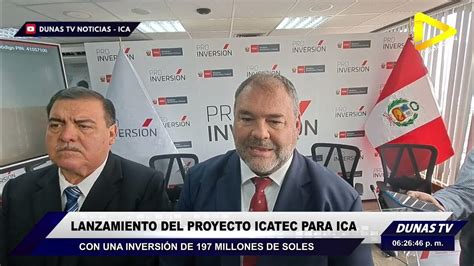 🟡🔵 Lanzamiento Del Proyecto Icatec Para Ica Con Una InversiÓn De 197 Millones De Soles Youtube 🟡🔵 Lanzamiento Del Proyecto Icatec Para Ica Con Una InversiÓn De 197 Millones De Soles Youtube