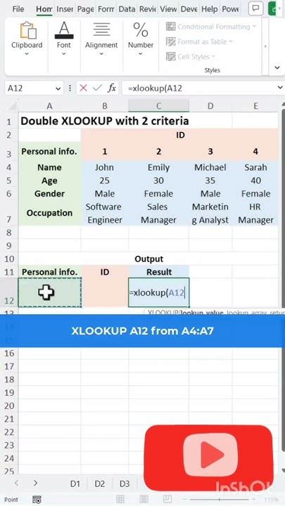 Xlookup Exceltricks Exceltutorial Excelhacks Youtube