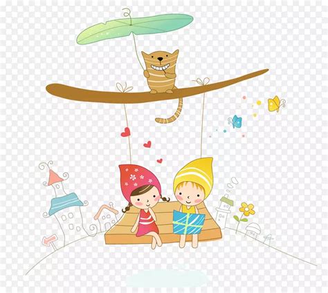 卡通男孩女孩png图片素材下载 图片编号7365050 Png素材网