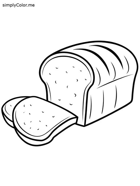 Bread Coloring Page Printable In 2025 Coloring Pages Bond Paper Design Lilo And Stitch Cake