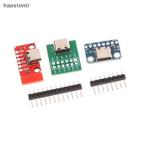 Haostontr USB 3 1 Type C Connector 16 Pins Type C Female Socket