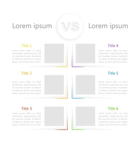 Premium Vector Versus Infographic Chart Design Template