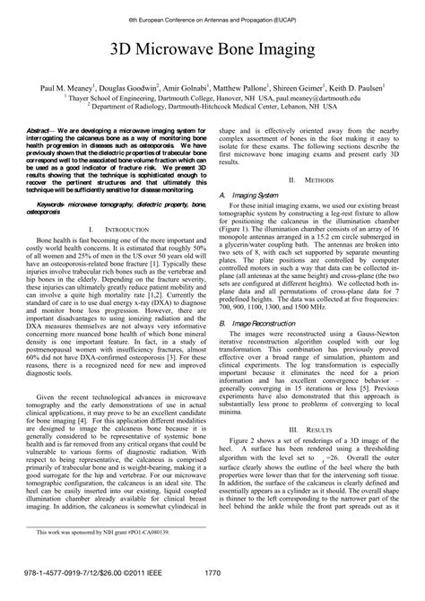 Pdf 3d Microwave Bone Imaging