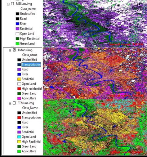 Unsupervised Classification Of Multi Date Landsat Of Baghdad City