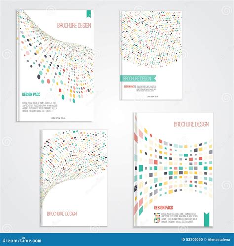 Vector Brochure Cover Design Templates With Stock Illustration Illustration Of Page Annual
