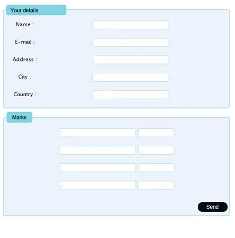 Create Html Forms Using Lists And Css Html Css Form Html Structure