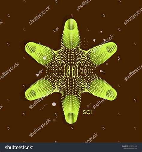 3d Connection Structure Futuristic Technology Style Stock Vector Royalty Free 1310721440