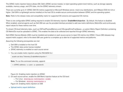 Adding Os Metric Data Via Idrac Ism Telemetry Injection Idrac10 Real