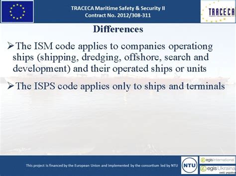 Comparison Between The Ism And The Isps Codes