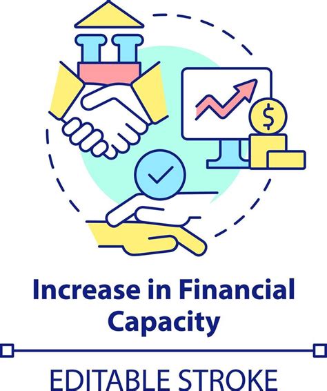 Increase In Financial Capacity Concept Icon Finance And Money Motive