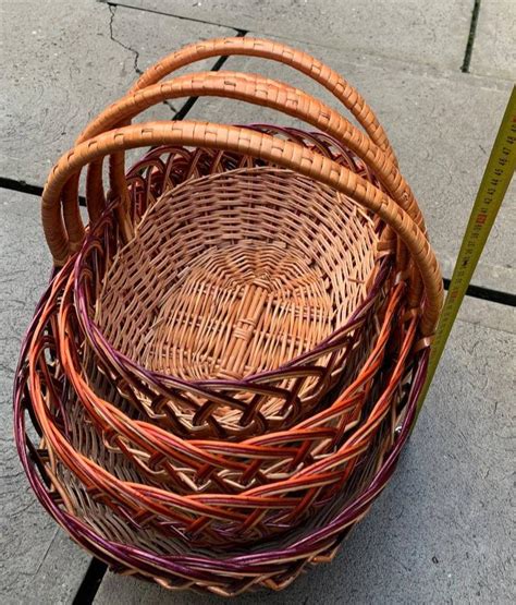 ᐉ Набір кошиків Пасхальних плетених із лози 4 шт Krz 0107 • Краща ціна в Києві Україні