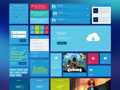 Metro Tiles Ui Kit Free Templates Download By Pixelkit Psdinfo Psdinfo