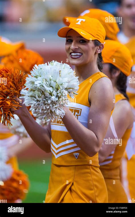 October 03 2015 Tennessee Volunteers Cheerleader Maria Brinias During