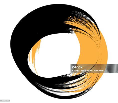 벡터 그런 지 원입니다 흰색 배경에 잉크 라운드 스트로크 브러시 프레임입니다 벡터 일러스트 레이 션입니다 벡터 그런 지 원입니다 흰색 배경에 잉크 사각형 획입니다 벡터