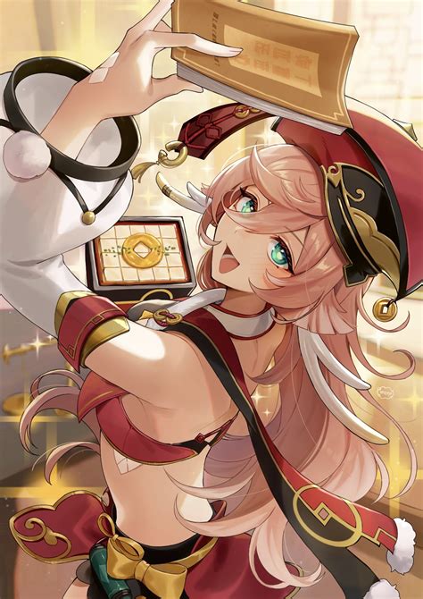 Yanfei Genshin Impact Drawn By Hitsujinomery Danbooru