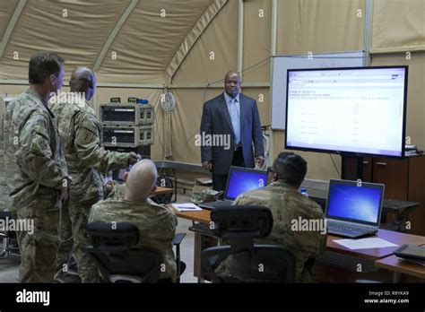 Leaders Participate In The In The Global Combat Support System Army