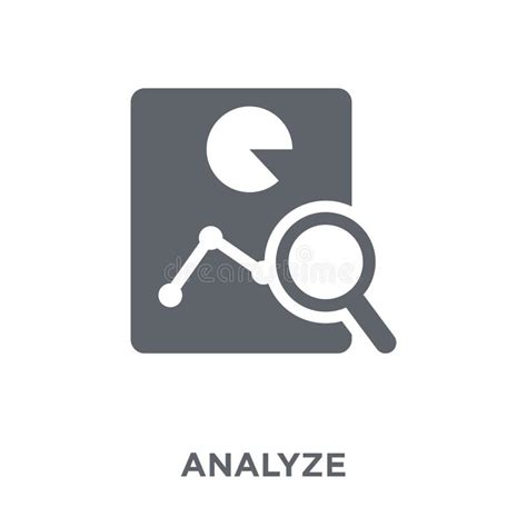 Analyze Icon Trendy Analyze Logo Concept On White Background Fr Stock