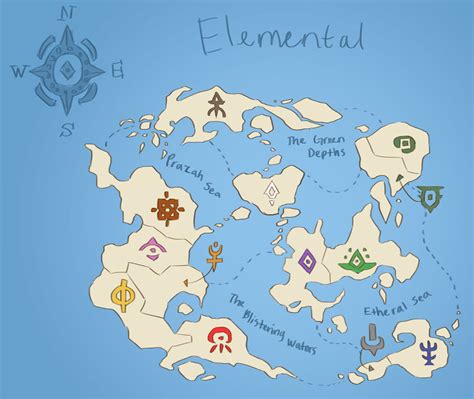 Updated Map Of Elemental By Eyesacksmith On Deviantart