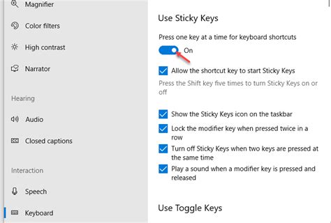 Using Sticky Keys Tips Net