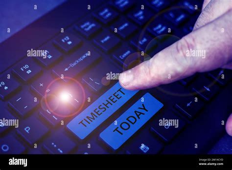 Text Caption Presenting Timesheet Business Approach Graphical Representation Of Period Time On