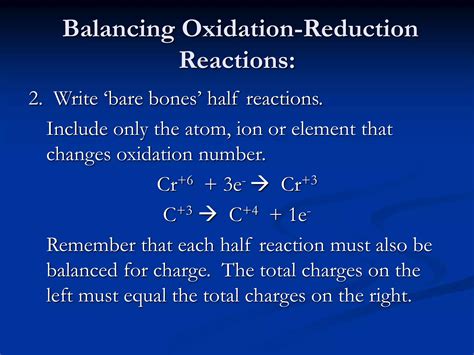 Balancingoxidation Reductionreactions Ppt