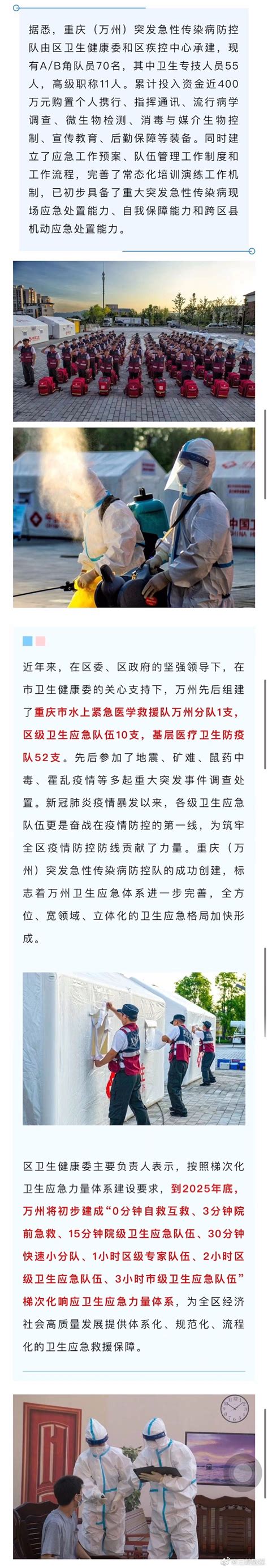 重庆（万州）突发急性传染病防控队成功通过市级验收，成为全市区县首支市级突发急性传染病防控队。 科教文卫 轩啸之家