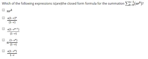 Solved Which Of The Following Expressions Is Are The Closed Chegg