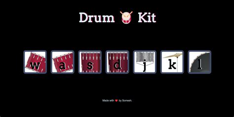 Github Codewithsomeshdrumkit Drum Kit Game