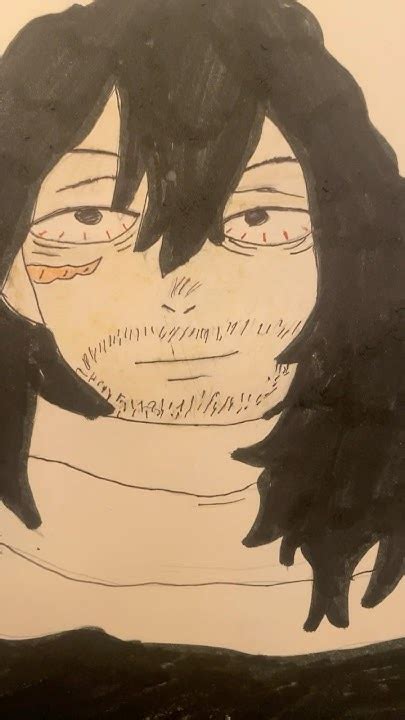 Drawing Aizawa Sensei From Mha Animeeart Artdrawing Mha Youtube
