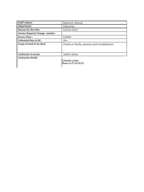 Access Form Pdf