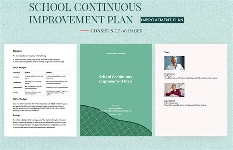 Free Continuous Improvement Plan Templates Editable And Printable