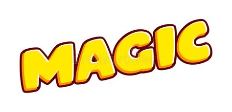 Magic Cool Phrase Lettering Isolated On White Colourful Text Effect Design Vector Text Or