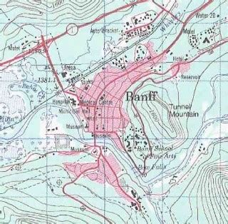 Banff Topo Map