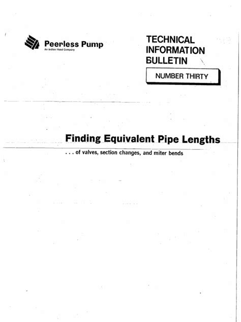 1 Equivalent Pipe Lengths Pdf 1 Equivalent Pipe Lengths Pdf