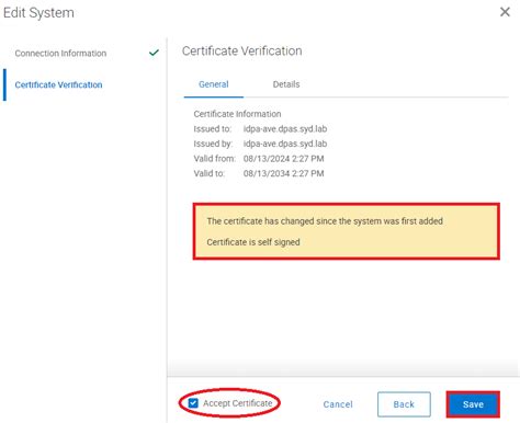 PowerProtect DP Serien Og IDPA Sikkerhetsproblemet Med X 509 Sertifikatemne CN Samsvarer Ikke