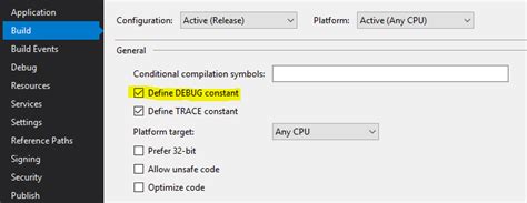 C If Debug And Conditional“debug” Called In Release Build Stack