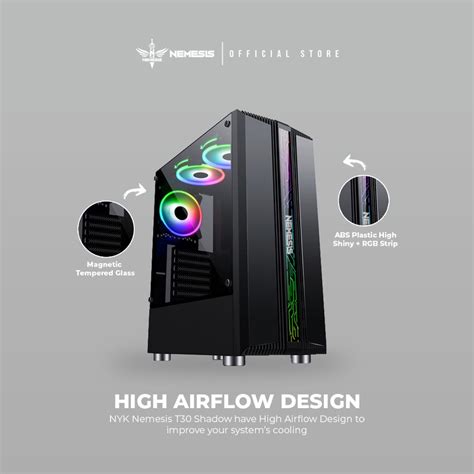 Jual Nyk Nemesis Casing Gaming T30 Shadow Shopee Indonesia