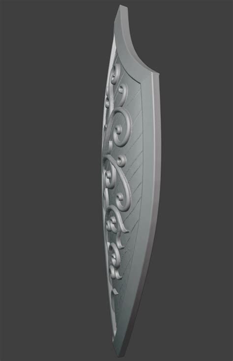 🧝 Elven Leaf Shield・ Stl File For 3d Printing・cults