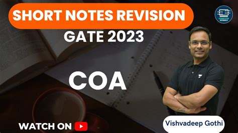 Short Notes Revision Coa Gate 2023 Vishvadeep Gothi Youtube
