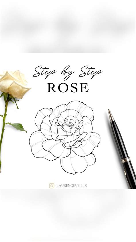 Step By Step Rose Procreate Digital Art Drawing Sketch Beginner Tutorial Tips Tricks Hacks