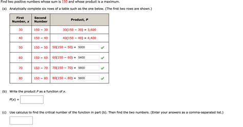 answered find two positive numbers whose sum is… bartleby
