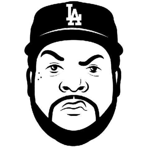 Rapper Ice Cube Coloring Pages Line Art XColorings Com