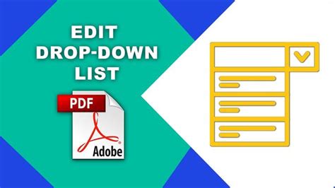 How To Edit Drop Down List In Pdf Prepare Form Using Adobe Acrobat Pro Dc
